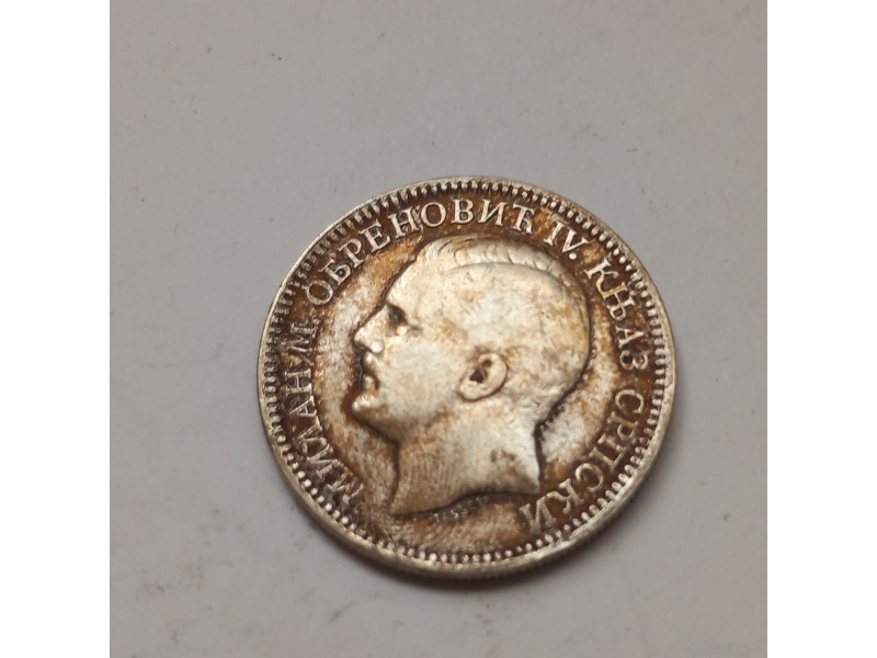 Srebrnjak 2 dinara 1879godina