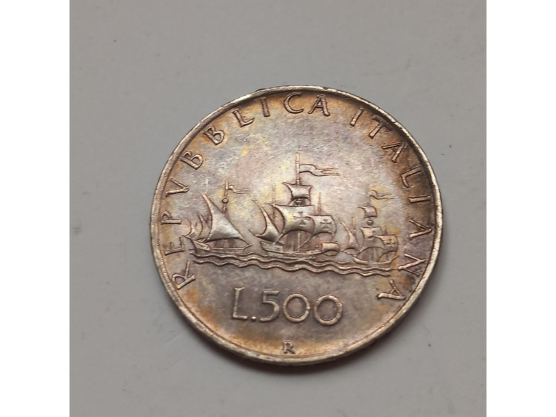 Srebrnjak 500 lira Italija
