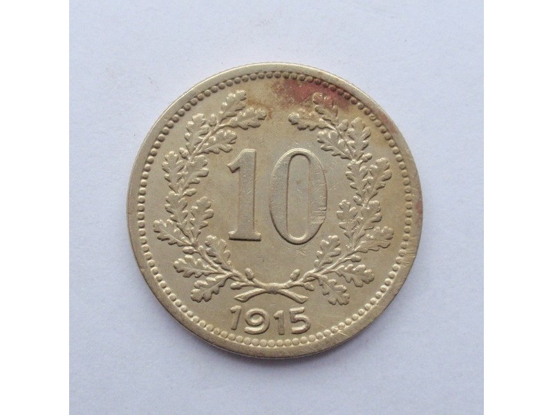 Austria 10 helera 1915