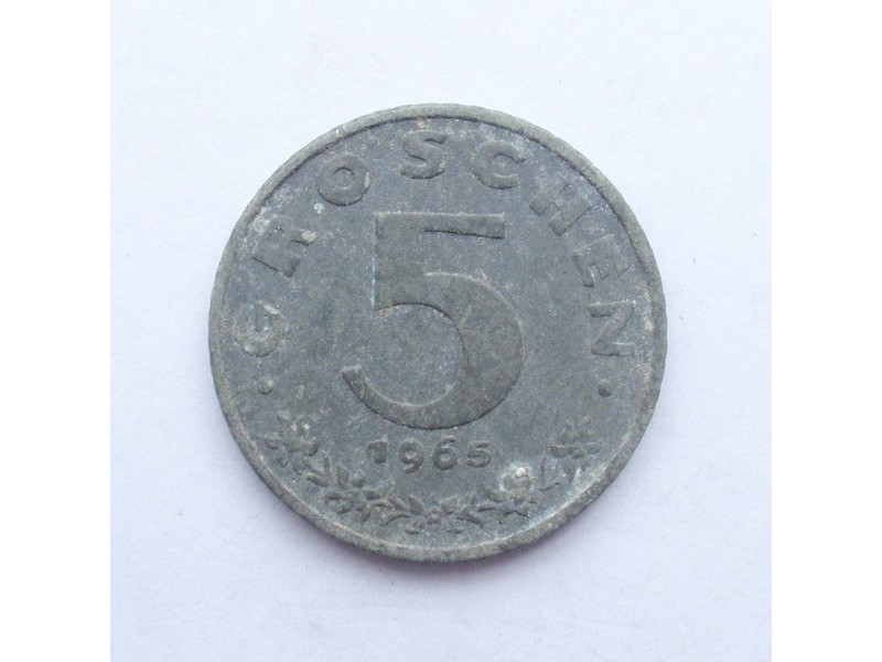 Austria 5 groša 1965
