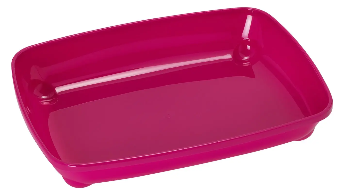 Moderna Toalet za mačke sa ramom Arist-O-Tray + Rim, S, Koral