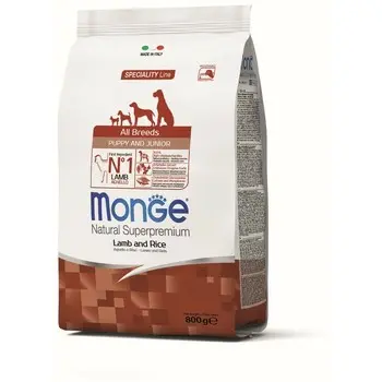 Monge Hrana Za Pse, Jagnjetina I Pirinač, Za Sve Rase, Puppy, 800g
