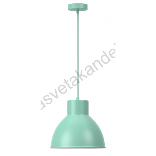Visilica 1xE27 zelena P008