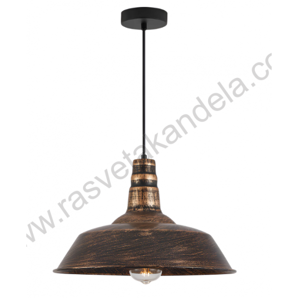 Visilica 1xE27 bronzana P003