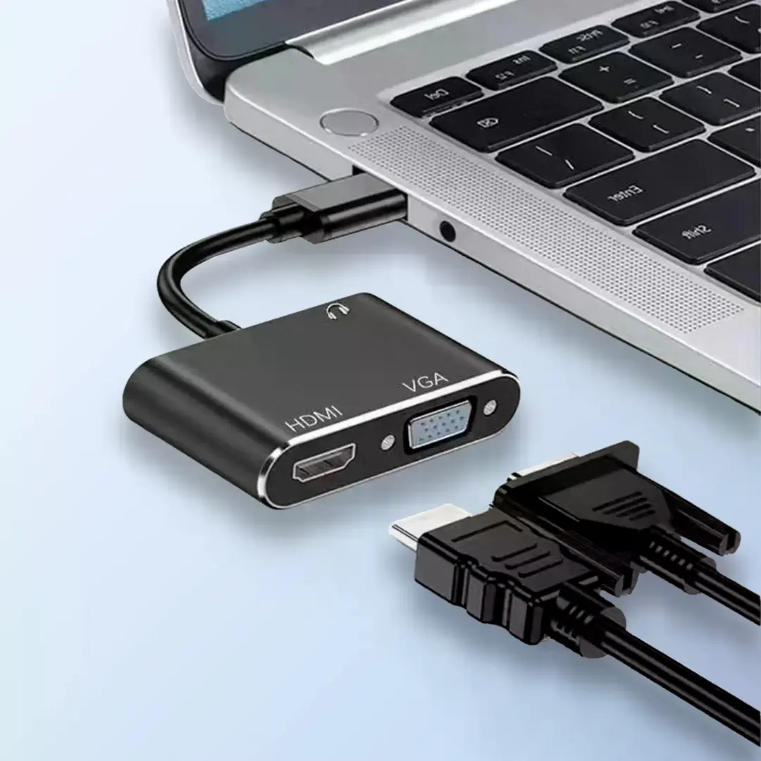 Kettz Konvertor KT-U2HV055 USB 3.0 M. Na HDMI + VGA + Aux 3.5mm