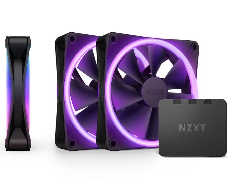 NZXT F120 RGB Duo Triple Pack 120mm Black RF-D12TF-B1