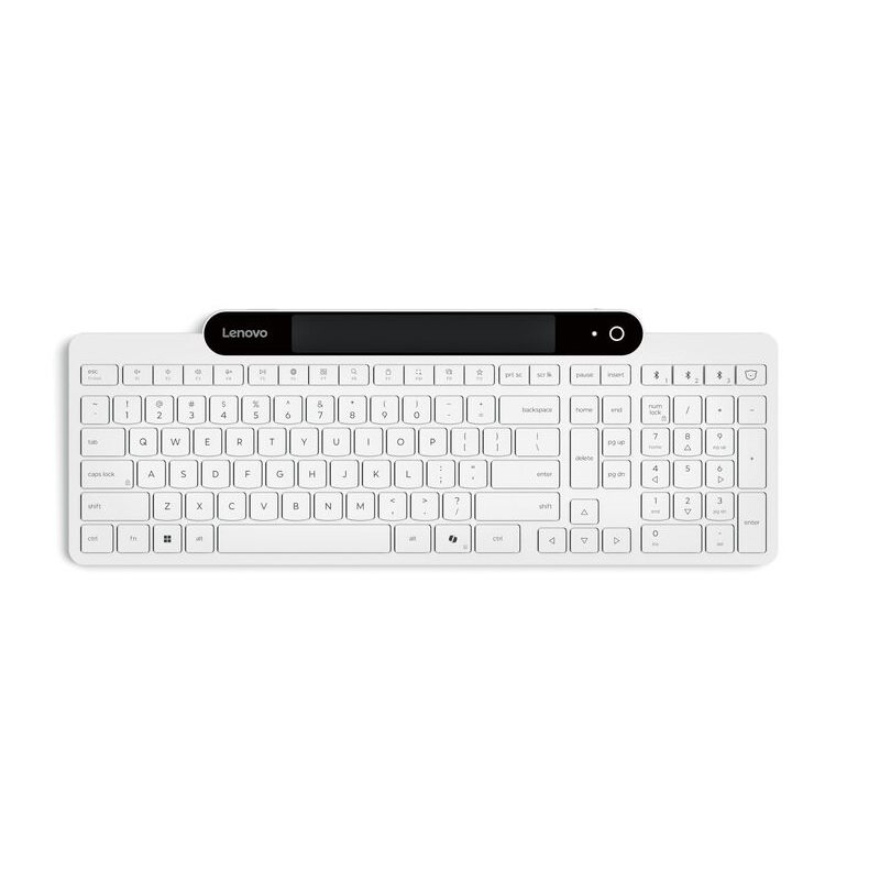 Lenovo 800 Self-Charging Bluetooth Keyboard White US (GY41R69601)
