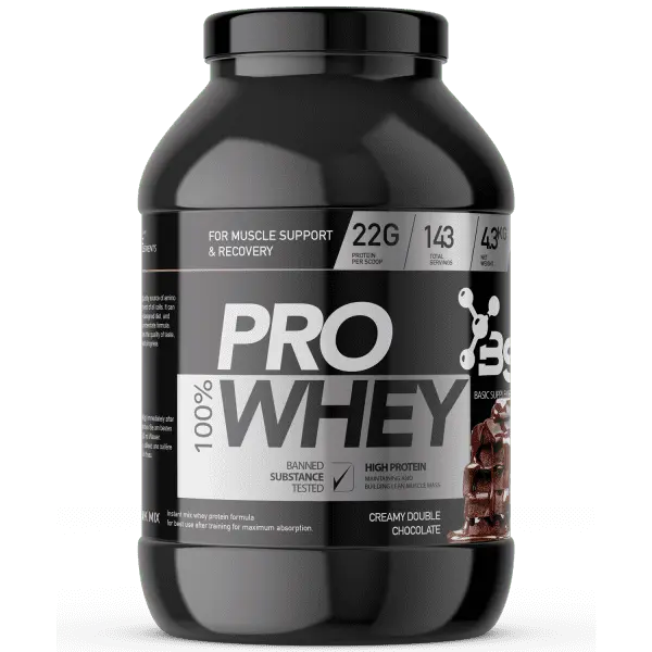 Basic Supplements Pro Whey, Ukus Kremasta dupla čokolada, 4.3kg
