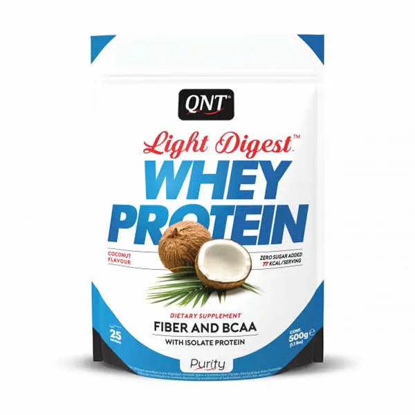 Qnt Whey Protein Light Digest, Kokos, 500g