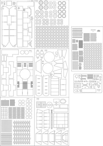 Answer ANG-265-SZK01 Pz.Kpfw.VIII Maus - Laser Cut Frames, Details