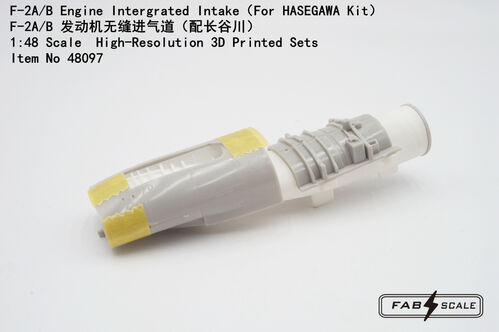 Fab Scale Fa48097 Mitsubishi F-2 A/B - Engine Intergrated Intake (for Hasegawa Kits / 3D-Printed)