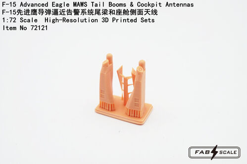Fab Scale Fa72121 McDonnell Douglas F-15 Eagle - Advanced Eagle MAWS Tail Booms & Cockpit Antennas (3D-Printed)