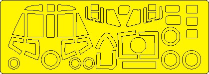 NEW! New Ware AM1406 Sikorsky CH-54 A - BASIC Kabuki Masks (for ICM 72001 Kit)