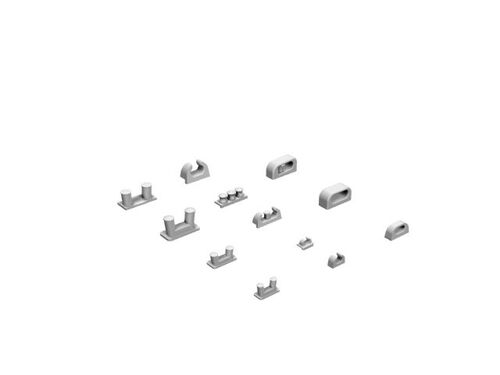 NEW! SWORDFISH MODELS 35006057 Bollards and Fairleads Set for French WWII Battleships