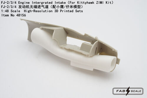 NEW! Fab Scale Fa48156 North American FJ-2 / FJ-3 and FJ-4 - 3D-Printed Engine Intergrated Intake (for Kittyhawk / ZIMI Kits)