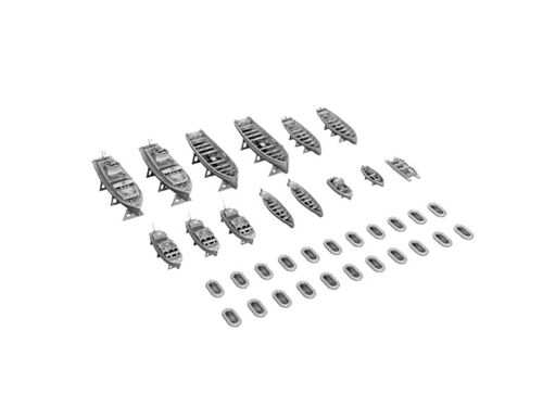 NEW! SWORDFISH MODELS 35005017 King George V Class Batleships - Boats Set