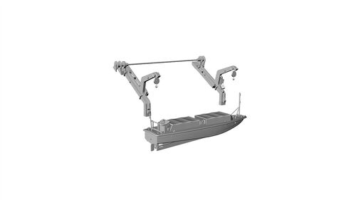 NEW! SWORDFISH MODELS 20015084 36ft. Workboat + Davits in Launching Position (1 piece)