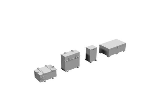 NEW! SWORDFISH MODELS 350009018 Ammunition Boxes and Wash Deck Lockers Set