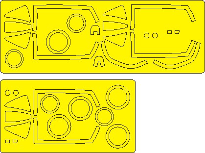 NEW! New Ware AM1403 North American FJ-3 Fury - ADVANCED Kabuki Masks (for Kitty Hawk 80156 Kit)