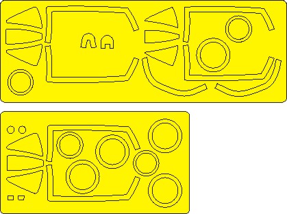 NEW! New Ware AM1404 North American FJ-3 Fury - EXPERT Kabuki Masks (for Kitty Hawk 80156 Kit)