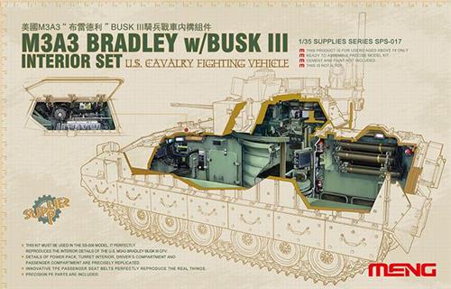 Meng Model SPS17 M3A3 Bradley w/BUSK III Interior Set