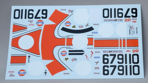 Renaissance TK24-343 Ford GT40 JWA - Le Mans 1968/1969 Gulf (for Fujimi 12131 Kit)