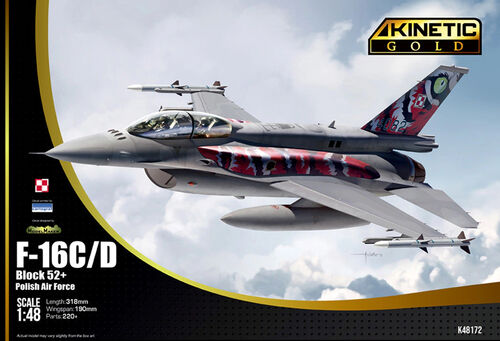 NEW! Kinetic 48172 Lockheed Martin F-16 C/D Block 52+ in Polish Air Force (Gold Series)