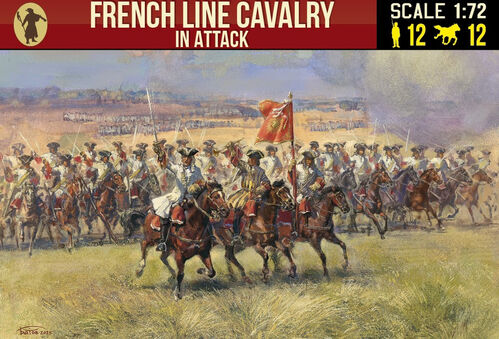 Strelets-R 26772 French Line Cavalry in Attack (War of the Spanish Succession 1701-1714)