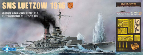 NEW! Snowman Model SP-7035D SMS Luetzow (1916) - Waterline Series Deluxe Edition