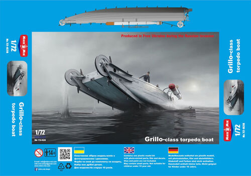 Mikromir 72-028 Italian Regia Marina WWII Grillo Class Torpedo Boat