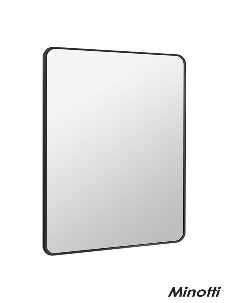 Ogledalo 60x80cm Minotti mat crni ram H-006R