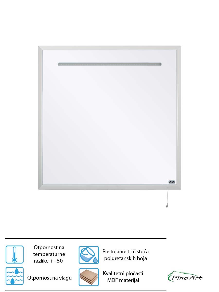 Ogledalo sa led svetlom Pino Art Rio 0338 70x70cm
