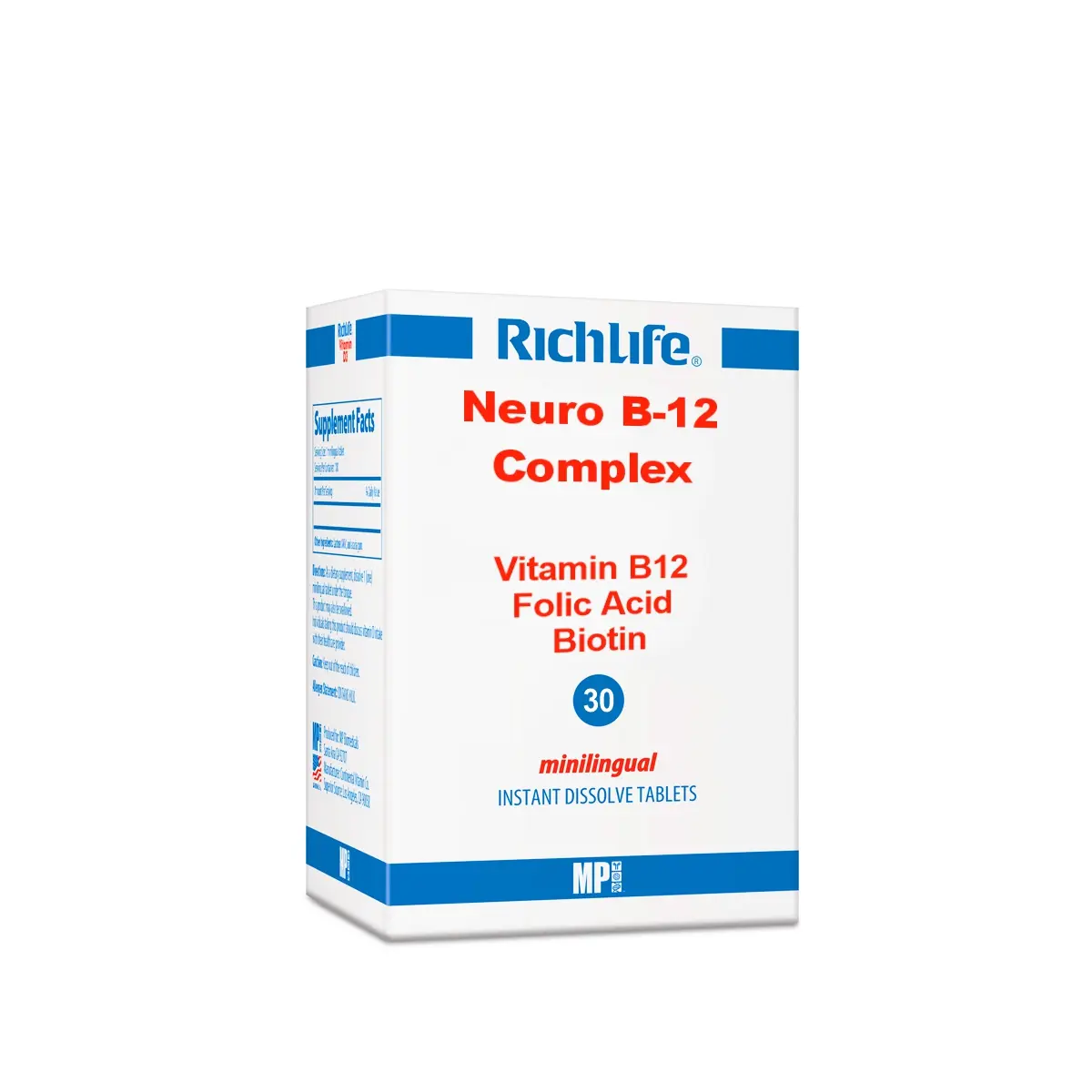MP BIOMEDICALS Neuro B-12 Complex, 30 lingvaleta
