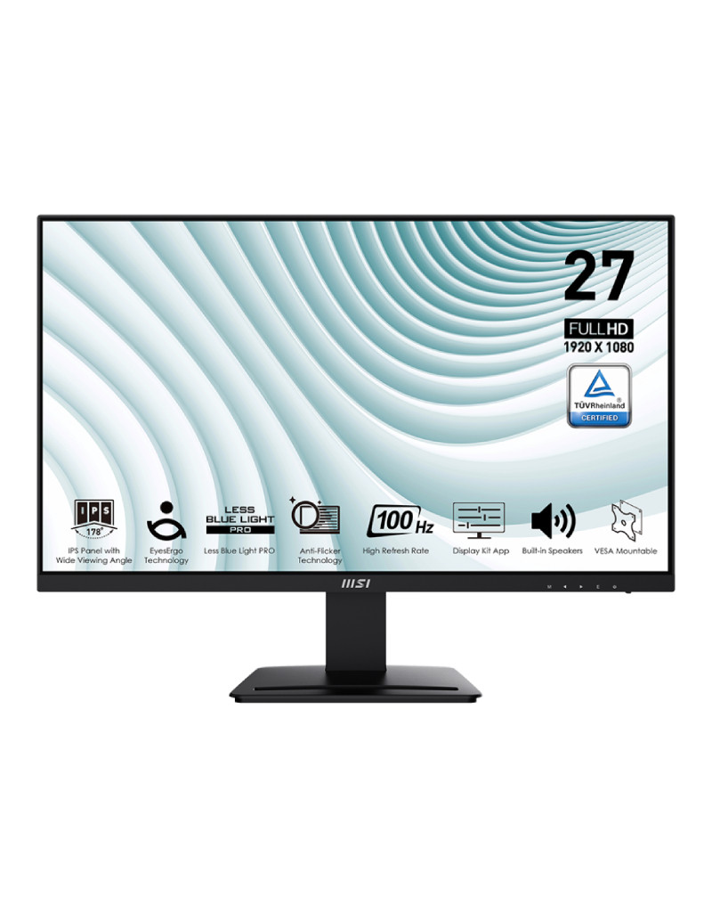MSI 27" PRO MP273A FHD 1920x1080 IPS 100 Hz business monitor