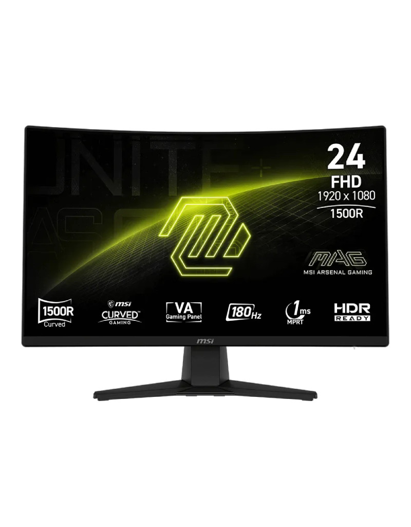 MSI 23.6" MAG 242C FHD 1920x1080 180Hz AdaptiveSync zakrivljeni gaming monitor
