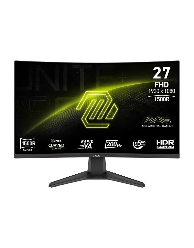 MSI 27" MAG 276CF E20 FHD 1920x1080 200Hz FreeSync Premium zakrivljeni gaming monitor