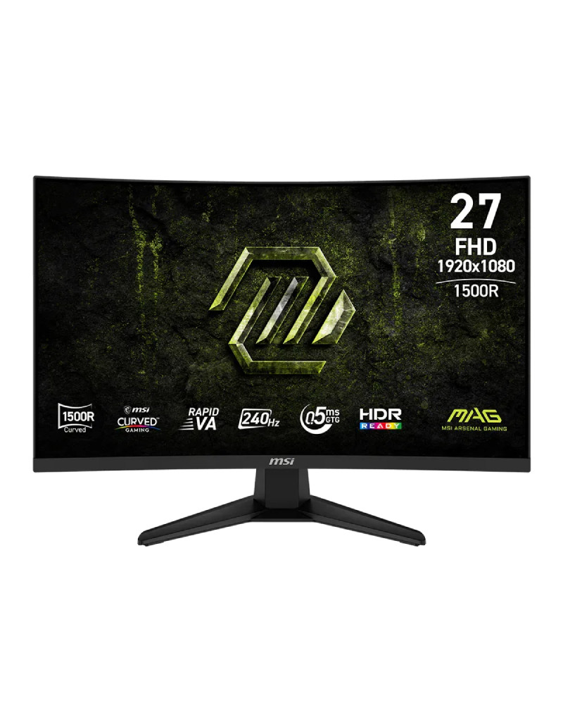 MSI 27" MAG 275CF X24 FHD 1920x1080 Rapid VA 240 Hz zakrivljeni gaming monitor