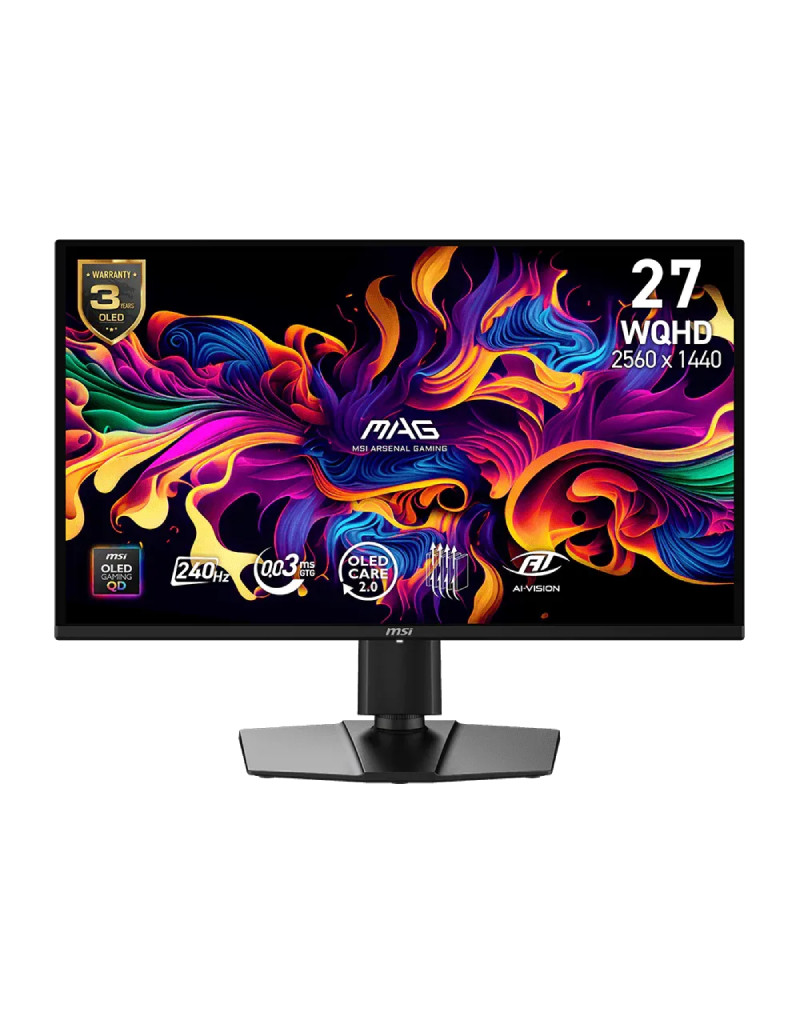 MSI 27" MAG 274QP QD-OLED X24 2560x1440 240Hz AdaptiveSync Premium gaming monitor
