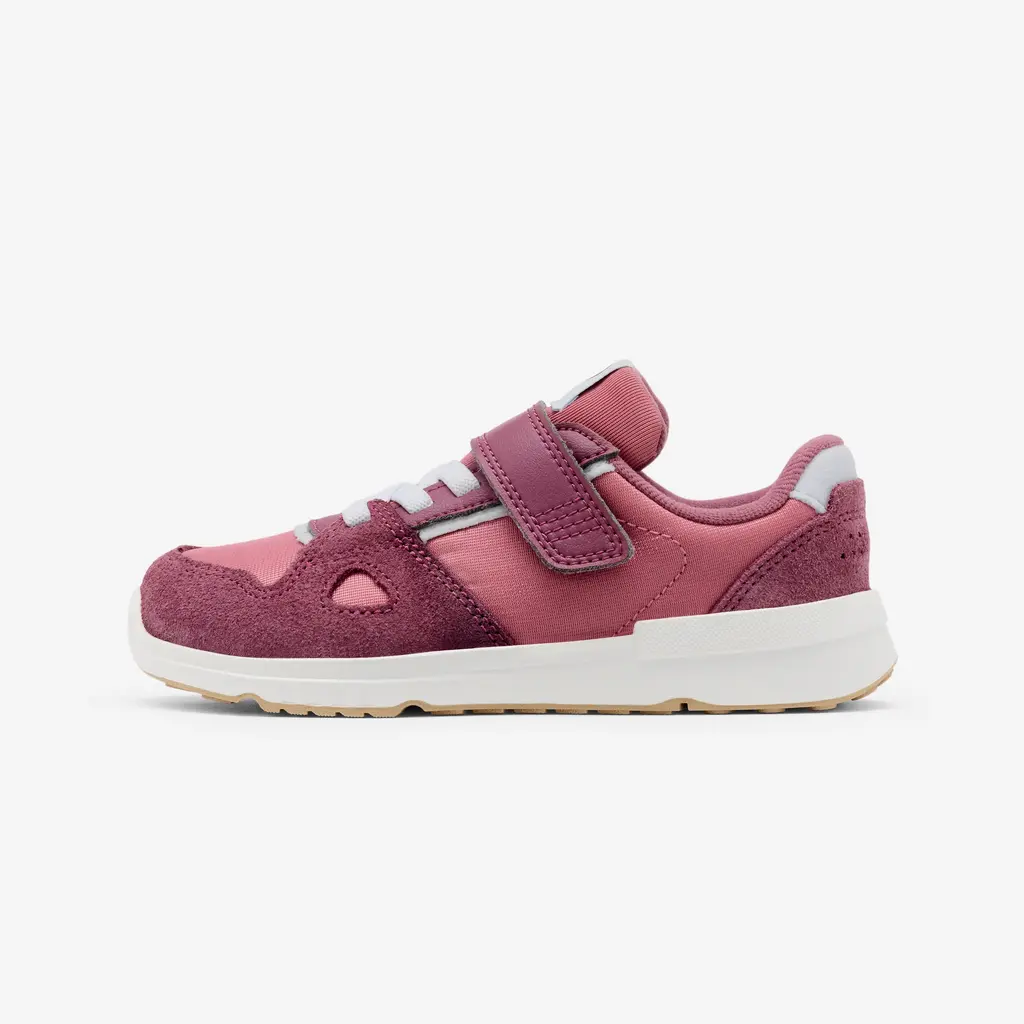Roze dečje barefoot patike od kože i mrežastih materijala