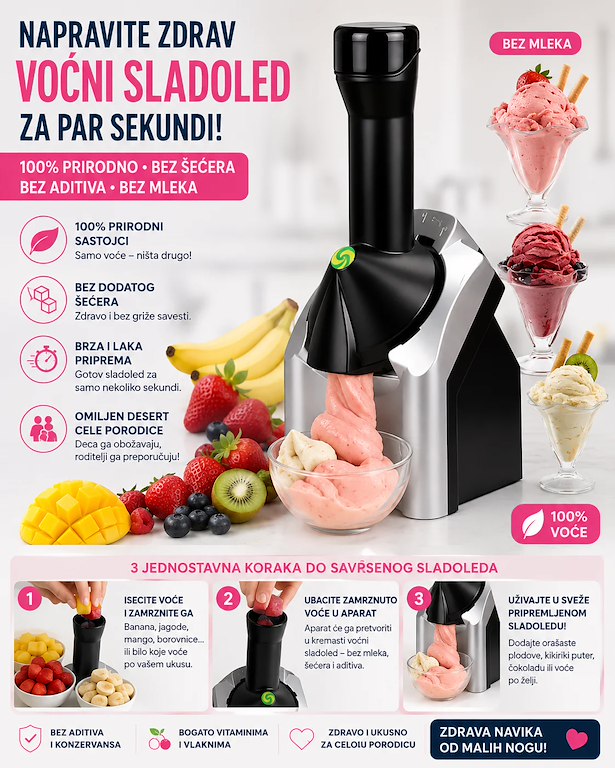 Aparat za Voćni Sladoled