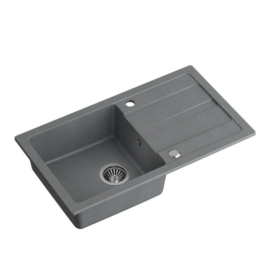 Quadron TOM 111 - Sudopera sa 1 kadom, rucni sifon , siva HCQM7744SZID: EK000862703