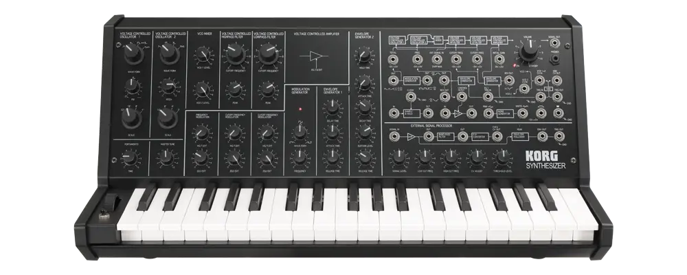 KORG Analogni sintisajzer MS-20 mini, 49.3x25.7x20.8cm, Crni