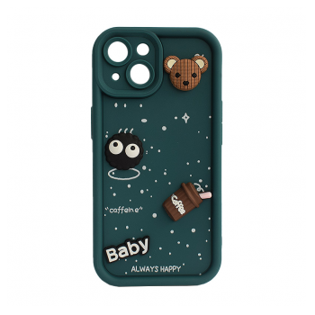 Maska Sweet Coffe za iPhone 17 tirkiz zelena