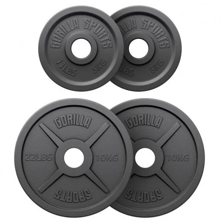 Gorilla Sports Olimpijski tegovi od livenog gvožđa 50/51 mm ( 101188-00002-0032 )