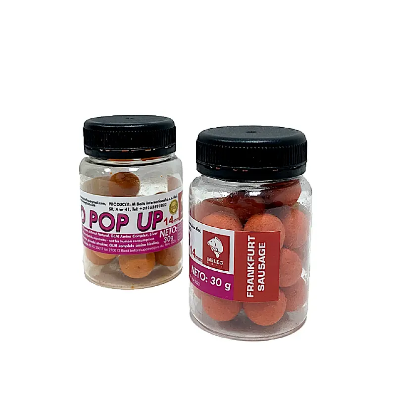 Meleg Bait Pop Up Boilie 10/14mm - Frankfurt Saussage
