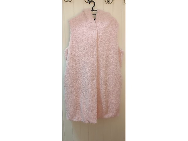 Tedy puder roze dugačak prsluk vel.42