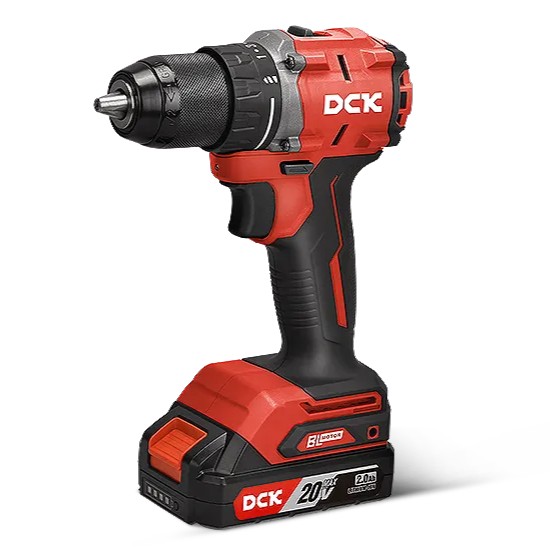 DCK KDJZ2060EK akumulatorska bušilica - odvijač bez četkica, sa 2x4.0Ah baterijama i punjačem, 20V