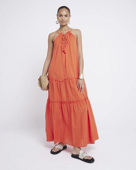 River Island narandzasta haljina vel. S(M) NOVO