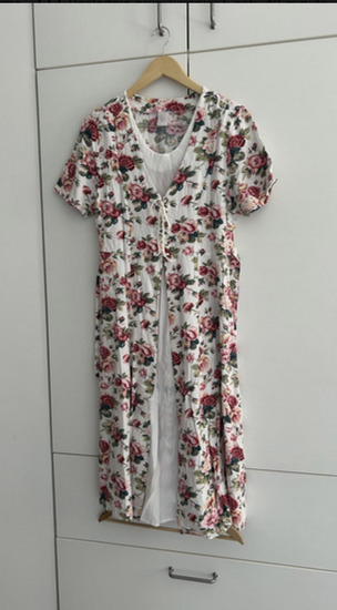 VNTG.  floral maxi haljina