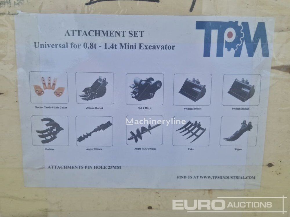 Prodaje se TPM Qty 10 5 Pcs Bucket Teeth With Bolts And Nuts, 8" Bukce zub kašike za mini bagera na aukciji